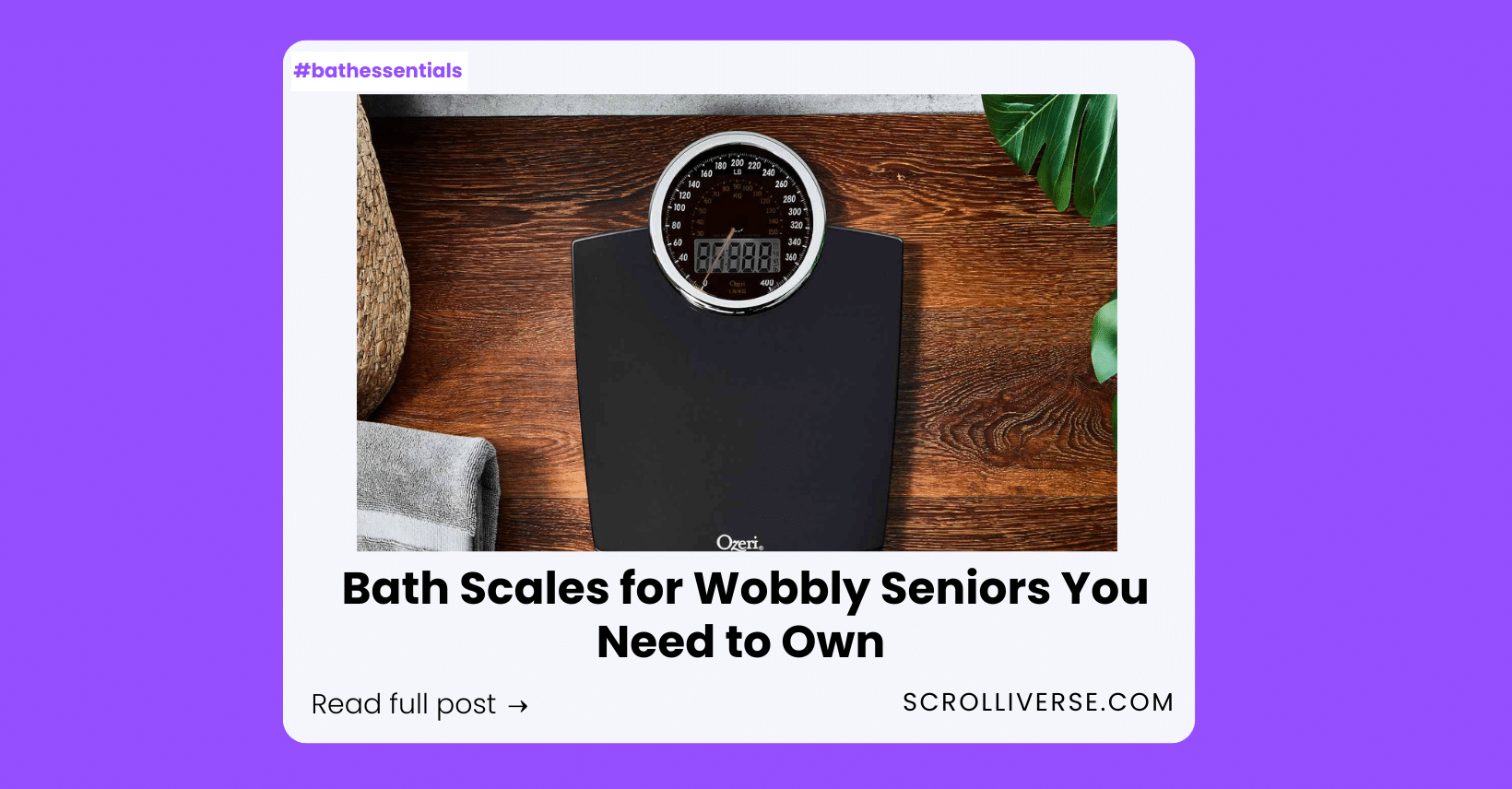 Bath Scales for Wobbly Seniors: Top Safe Picks