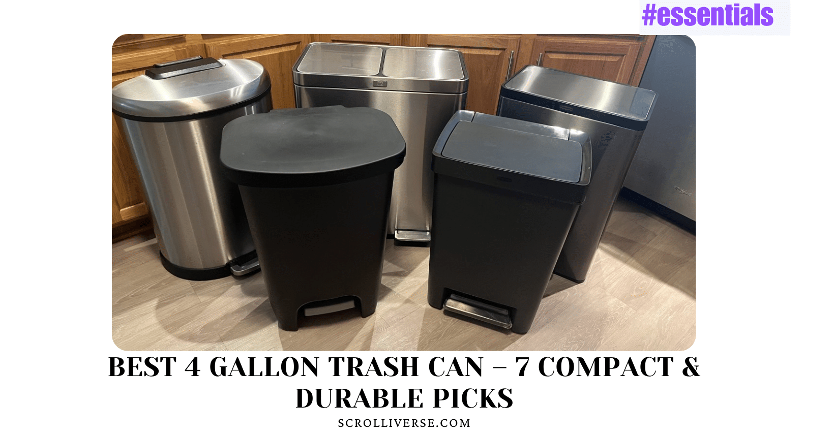 Best 4 Gallon Trash Can – 7 Compact & Durable Picks