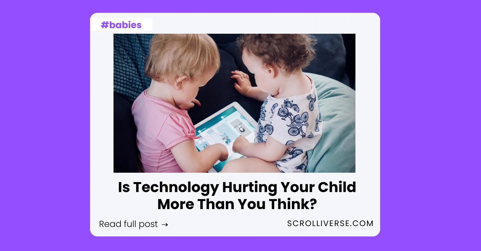 The Alarming Effects of Technology on Children